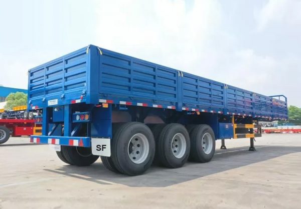 3 Axle 40Ft Dropside Flatbed Trailers Sent to Nigeria - Shandong SF ...